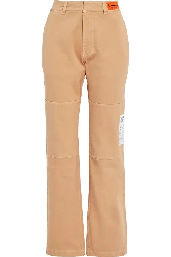 Heron Preston Paneled Cottontwill Straightleg Pants - Sand