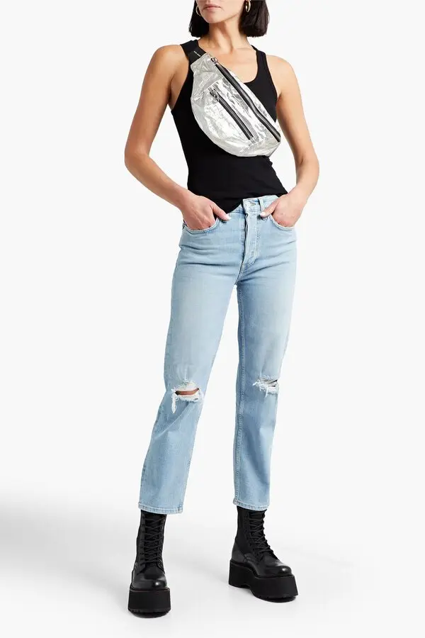 RE/DONE Hanes Ribbed Cotton Tank
