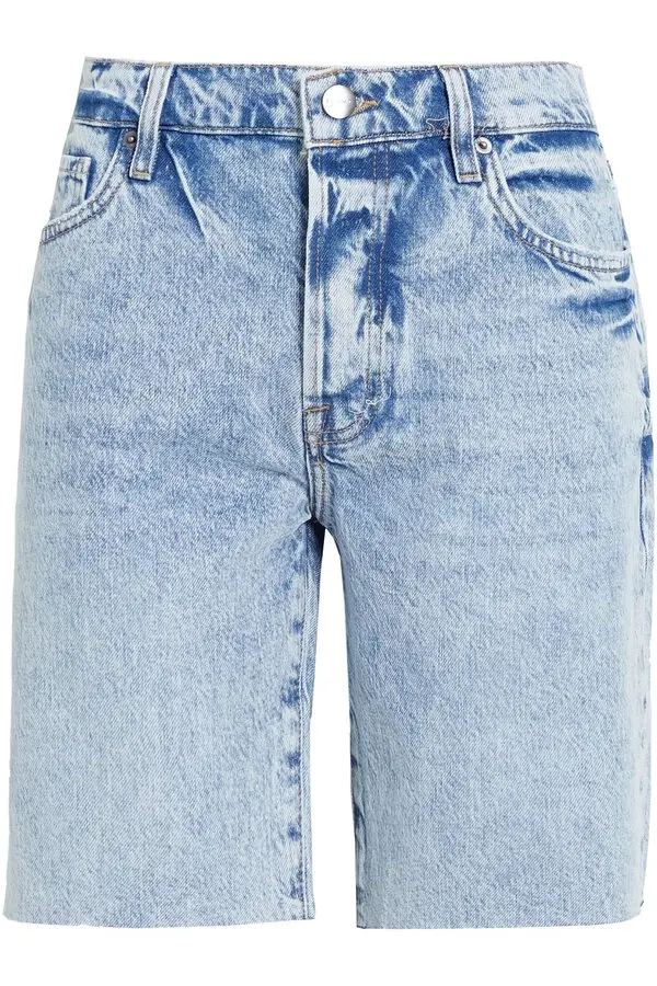 FRAME Le Slouch Denim Shorts - Light Denim