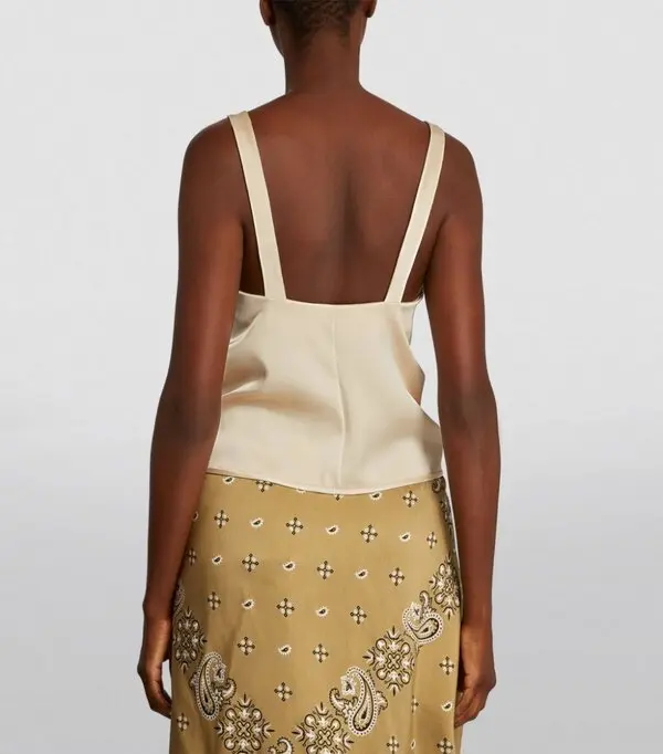 Nanushka Satin Klara Tank Top