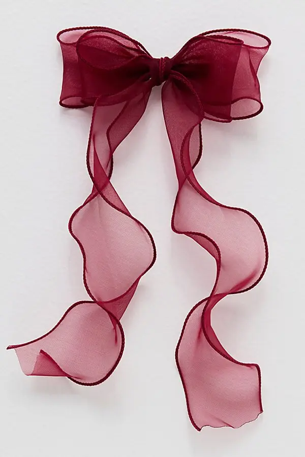 Free People Lady Bow - Wine | Editorialist display picture 2