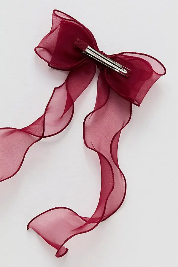 Free People Lady Bow - Wine | Editorialist