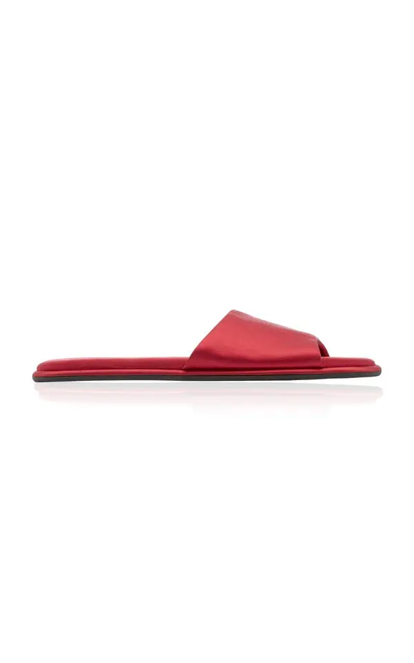 THE ROW Canal Satin Slippers
