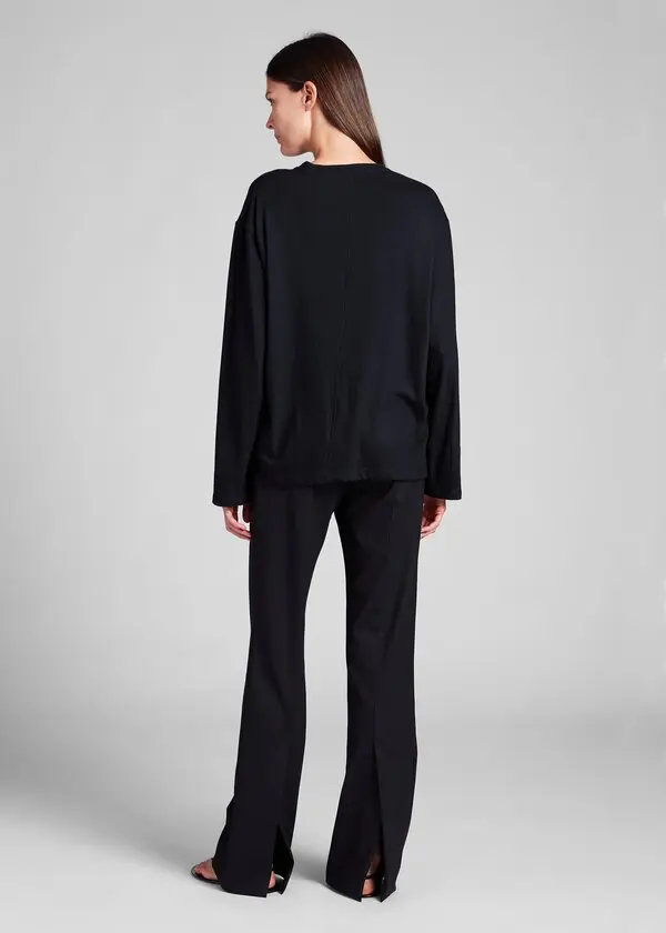 The Row Enriques Cashmere Top In Black - 50% Off | Editorialist