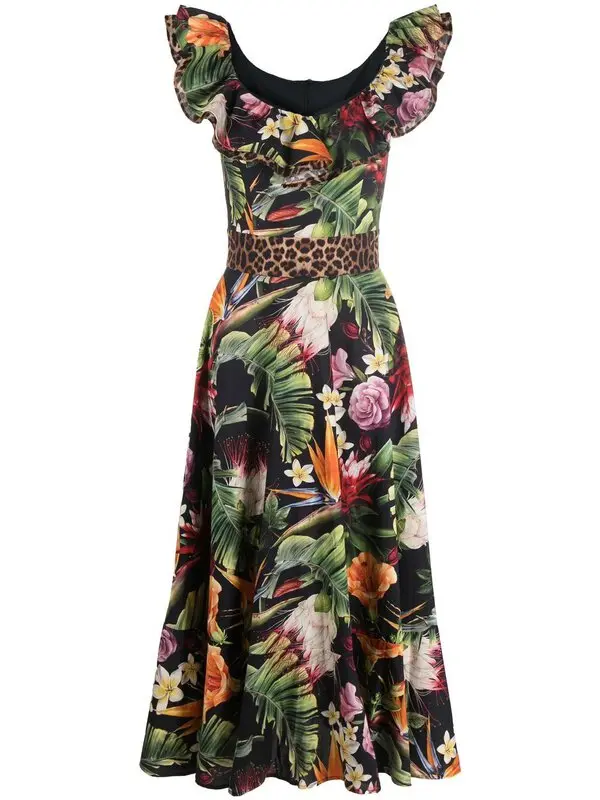 Philipp Plein Floral-print Maxi Dress