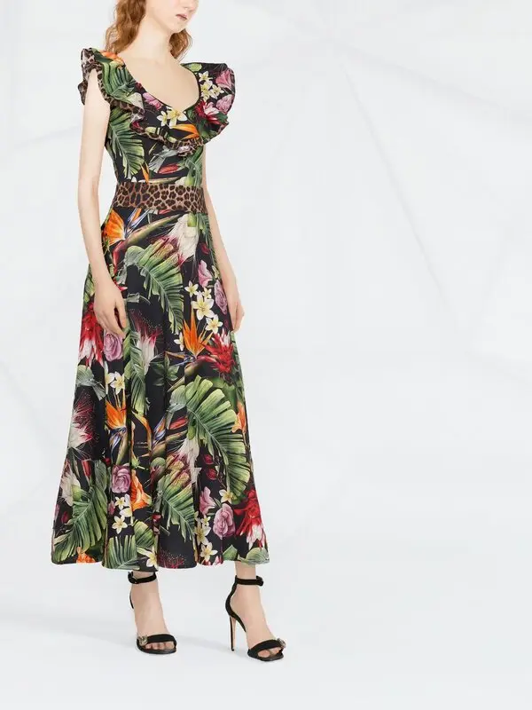 Philipp Plein Floral-print Maxi Dress