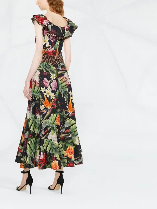 Philipp Plein Floral-print Maxi Dress