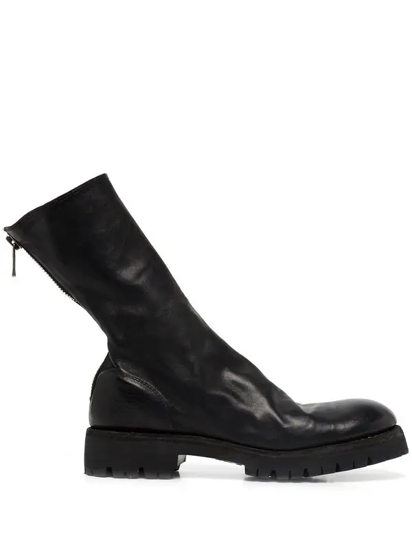 Guidi Zip-fastening Leather Ankle Boots