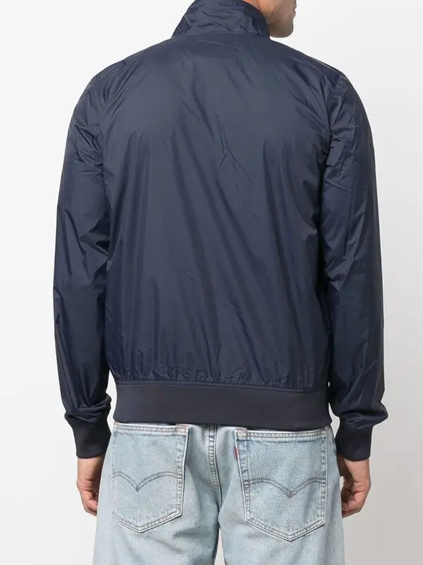 K-WAY Reversible Stripe-detail Jacket - Blue