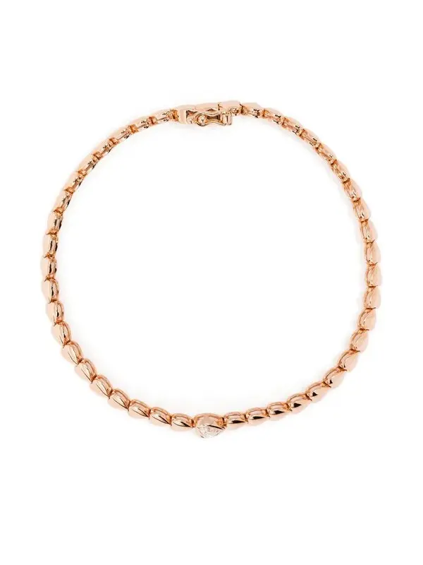 ANITA KO 18kt Rose Gold Diamond Bracelet - Pink