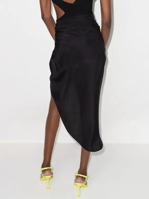Gauge81 Paita Draped Asymmetric Silk Skirt