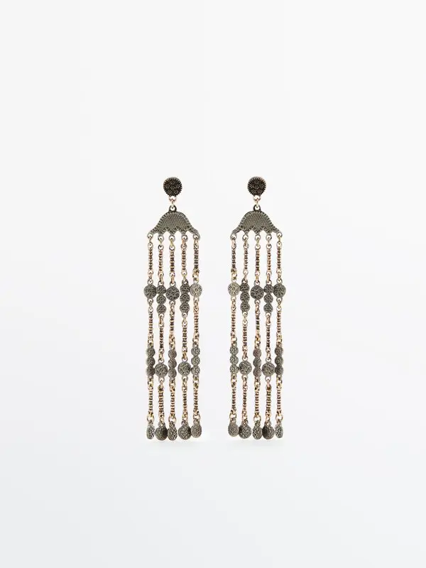 Massimo Dutti Chain Earrings Limited Edition