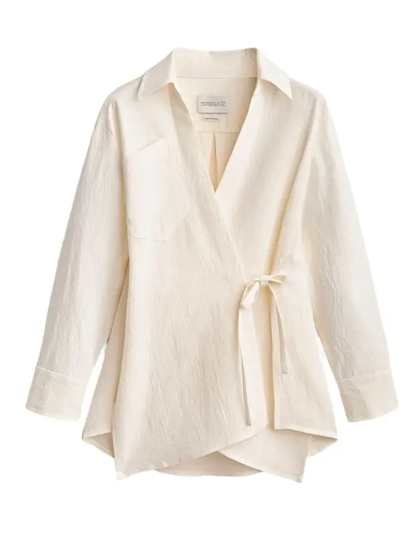 Massimo Dutti 100% Linen Short Kimono Limited Edition