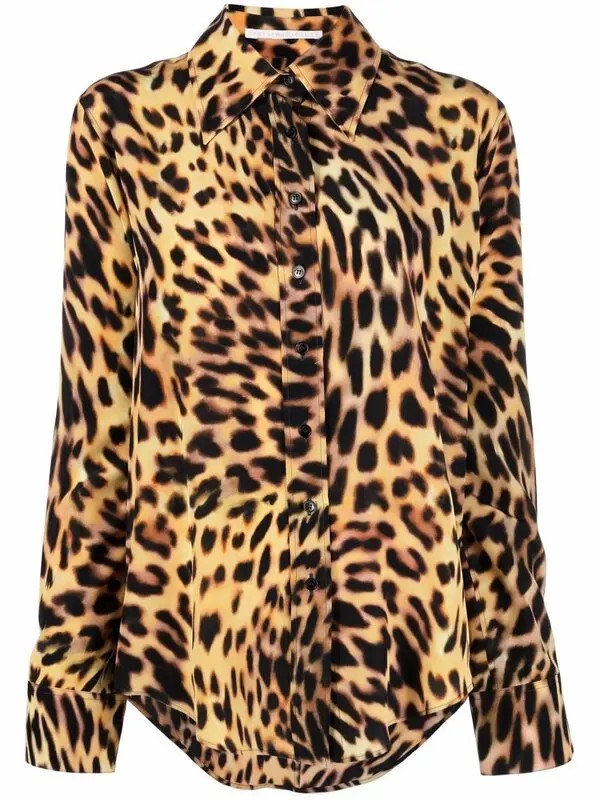Stella McCartney All-over Leopard Print Shirt