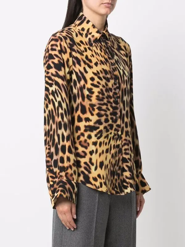 Stella McCartney All-over Leopard Print Shirt
