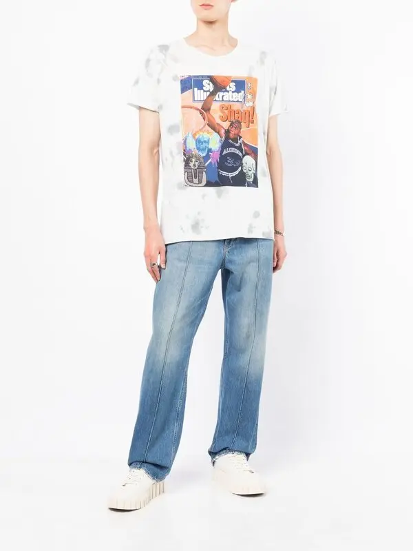 Alchemist Graphic-print Tie-dye T-shirt - White