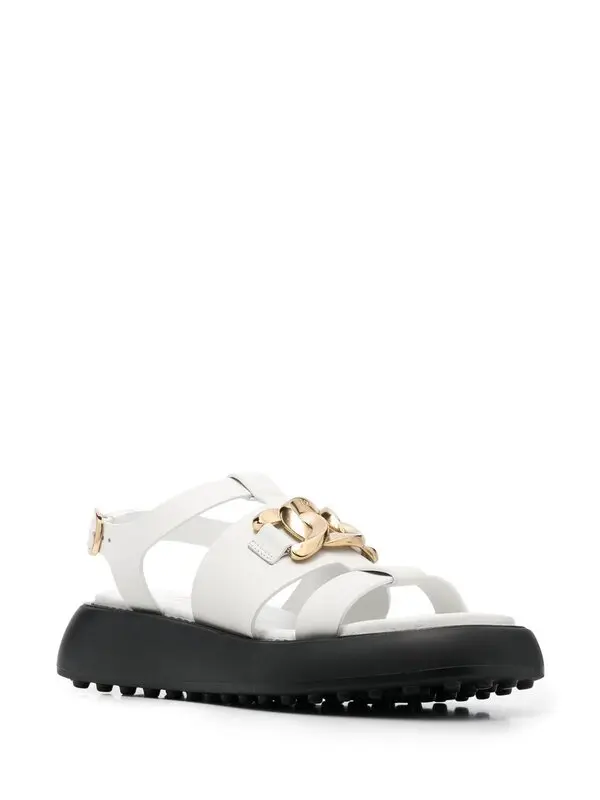 TOD'S Logo Open-toe Sandals
