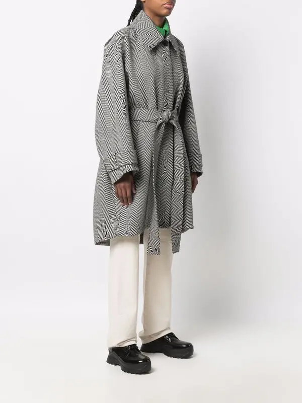 Stella McCartney Glitch Herringbone Coat
