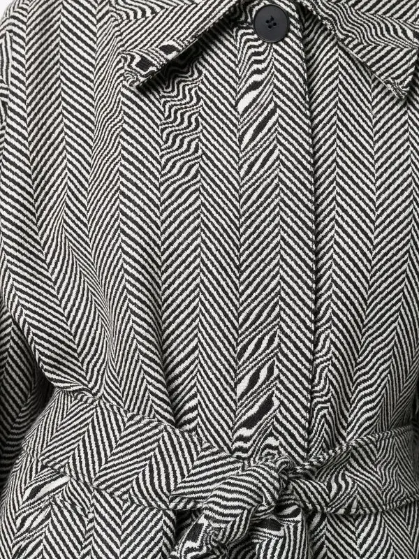 Stella McCartney Glitch Herringbone Coat