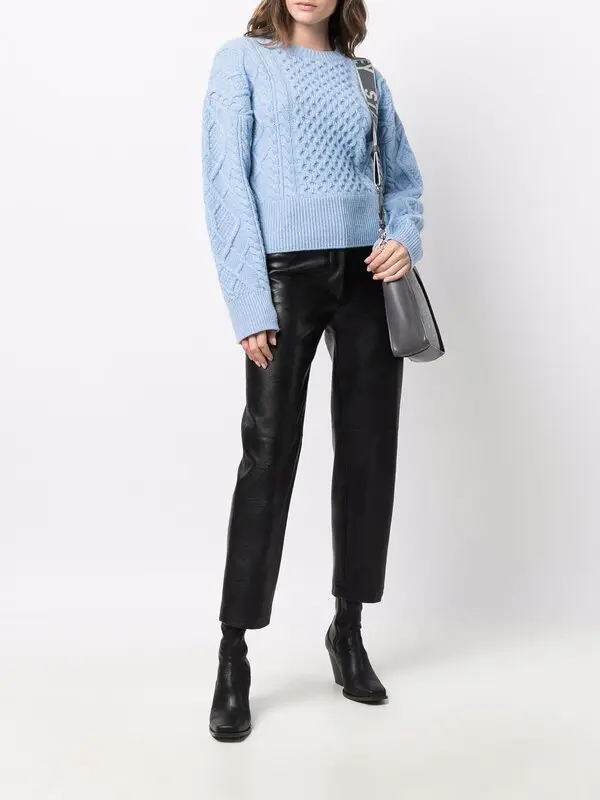 Stella McCartney Aran-knit Cropped Jumper