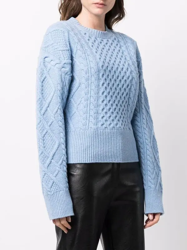Stella McCartney Aran-knit Cropped Jumper