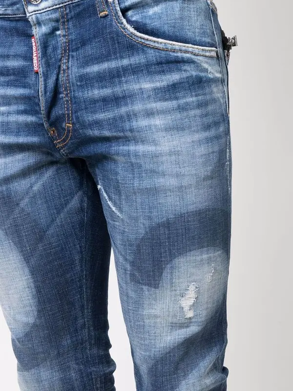 Dsquared2 Logo-print Skinny Jeans - Blue