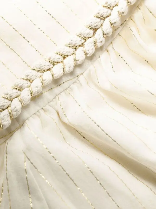 Zimmermann Cut-out Detail Pinstripe Dress
