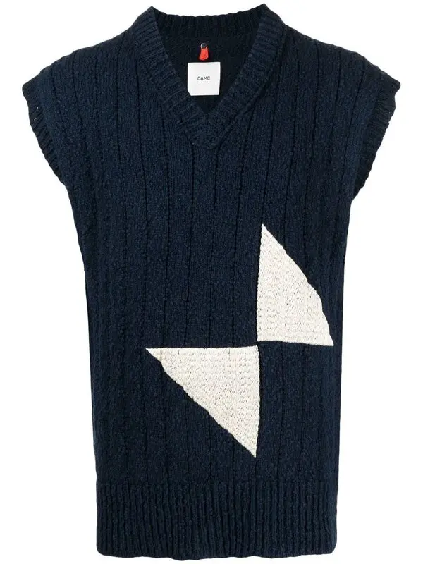 OAMC Panelled Knitted Vest