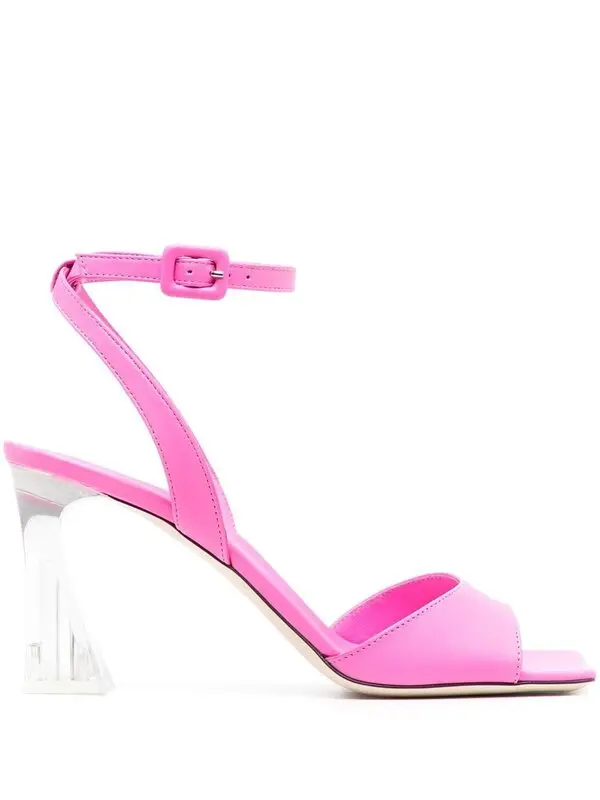 GIUSEPPE ZANOTTI Transparent-heel Detail Sandals - Pink
