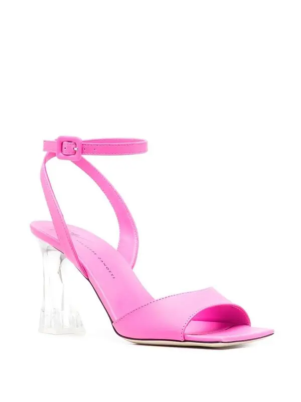 GIUSEPPE ZANOTTI Sandals With Transparent Heel