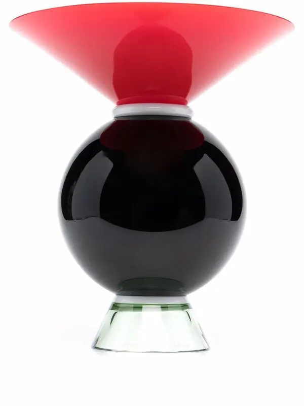 VENINI Yemen Two-tone Vase - Black