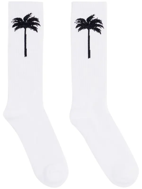 Palm Angels Palm Socks - White