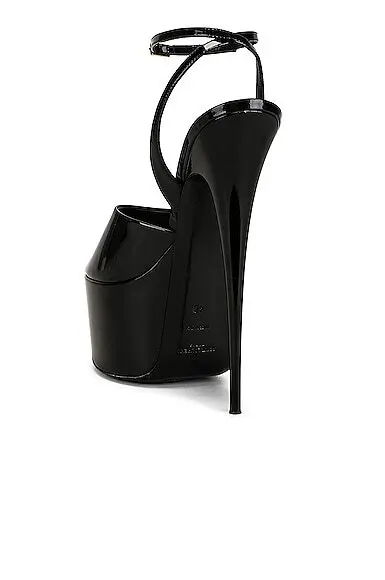 Saint Laurent Kika Platform Sandals In Black