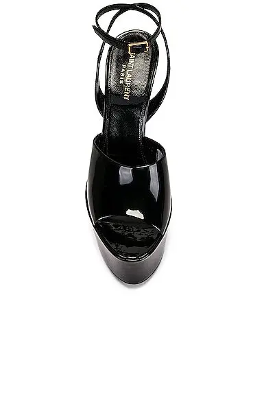 Saint Laurent Kika Platform Sandals In Black