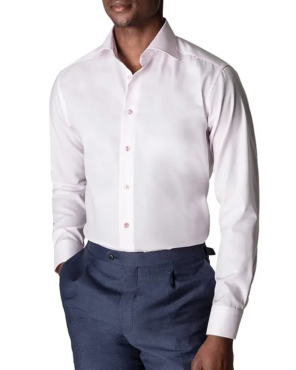 Eton Contemporary Fit Textured Solid Shirt
