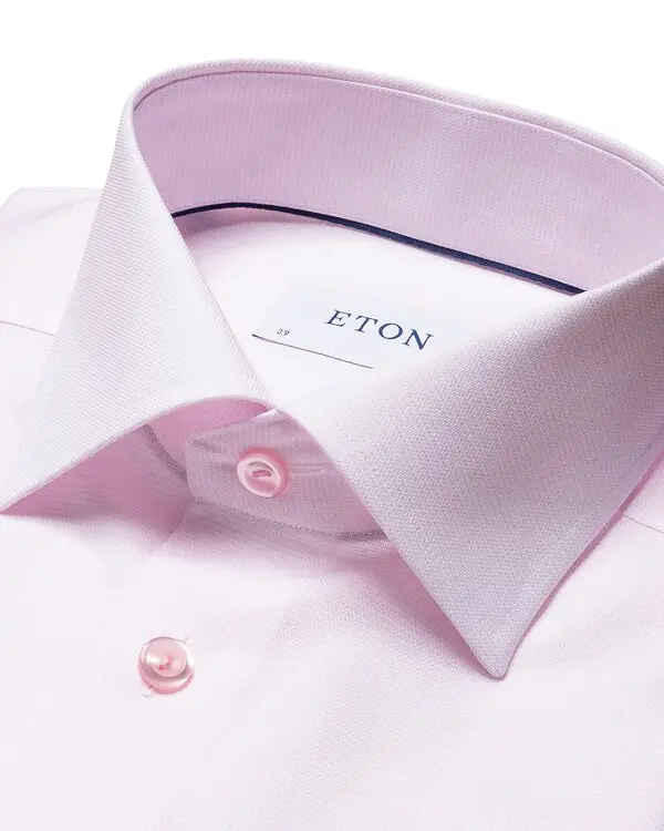 Eton Contemporary Fit Textured Solid Shirt