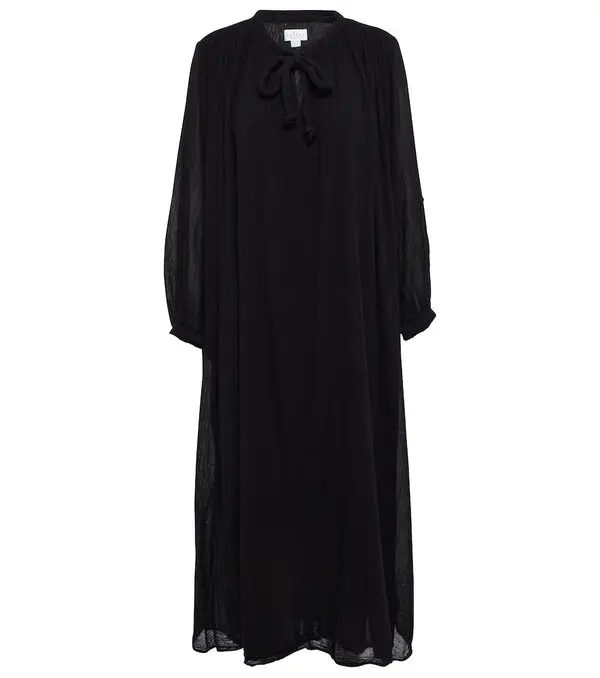 Velvet By Graham & Spencer Frankie Cotton Gauze Maxi Dress - Black