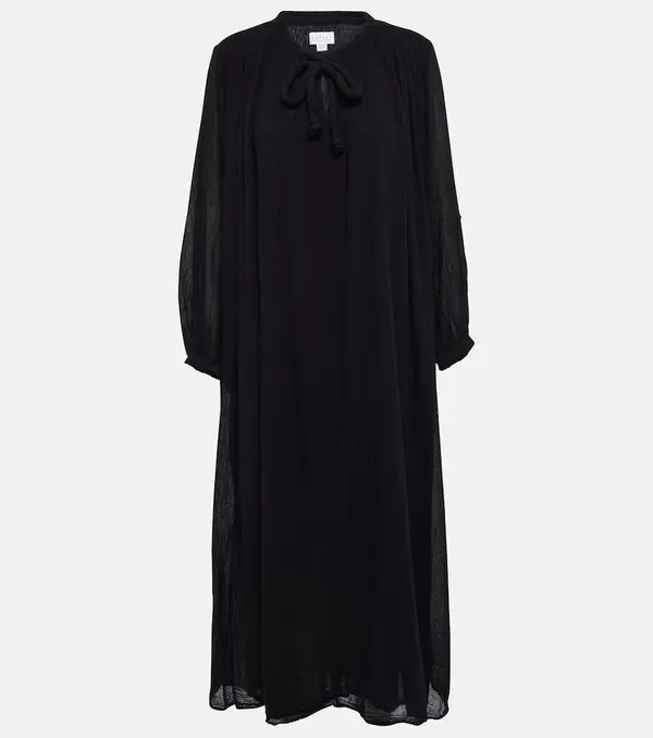 Velvet By Graham & Spencer Frankie Cotton Gauze Maxi Dress - Black
