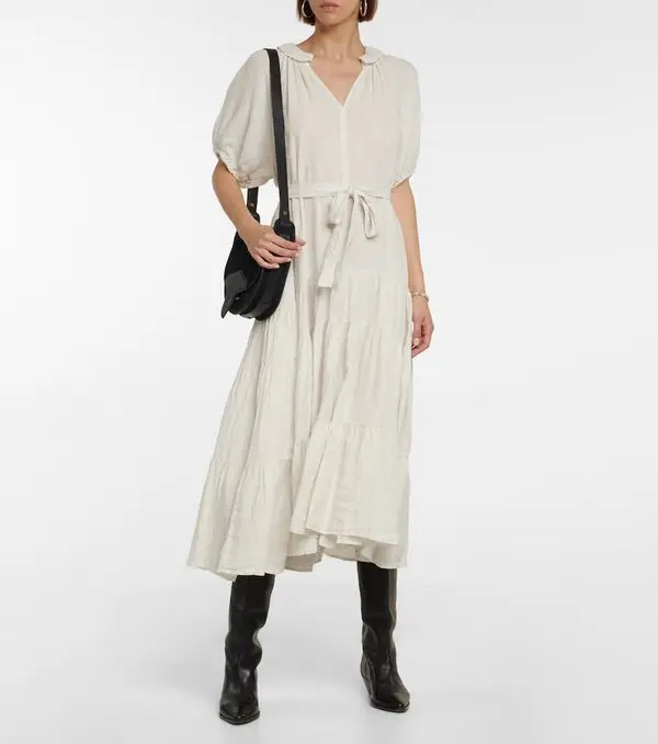 zander linen dress Xander Long Sleeve Mini Dress - Tan - Buy Women's Dresses main image 0