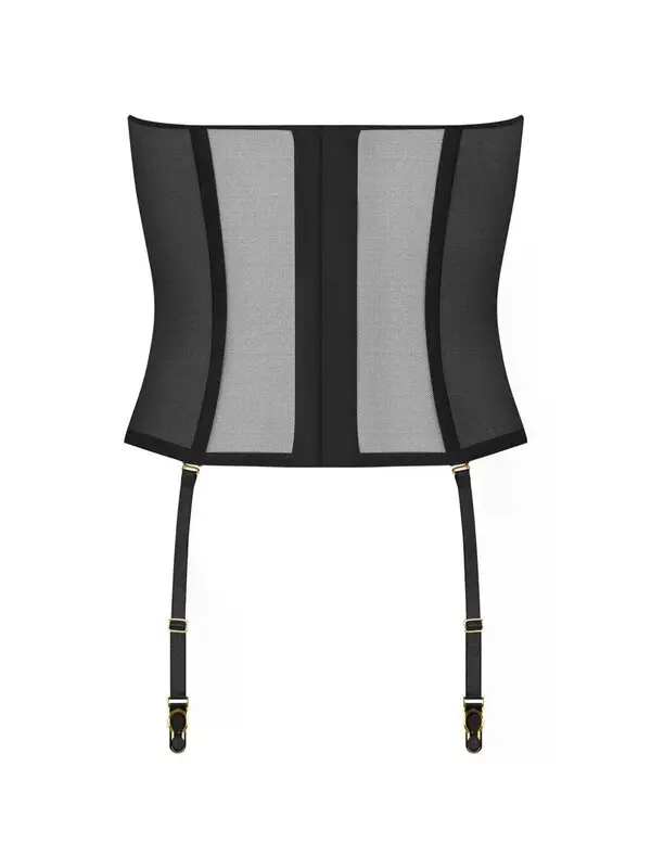 MAISON CLOSE L'amoureuse Porte-jarretelles Corset - Black
