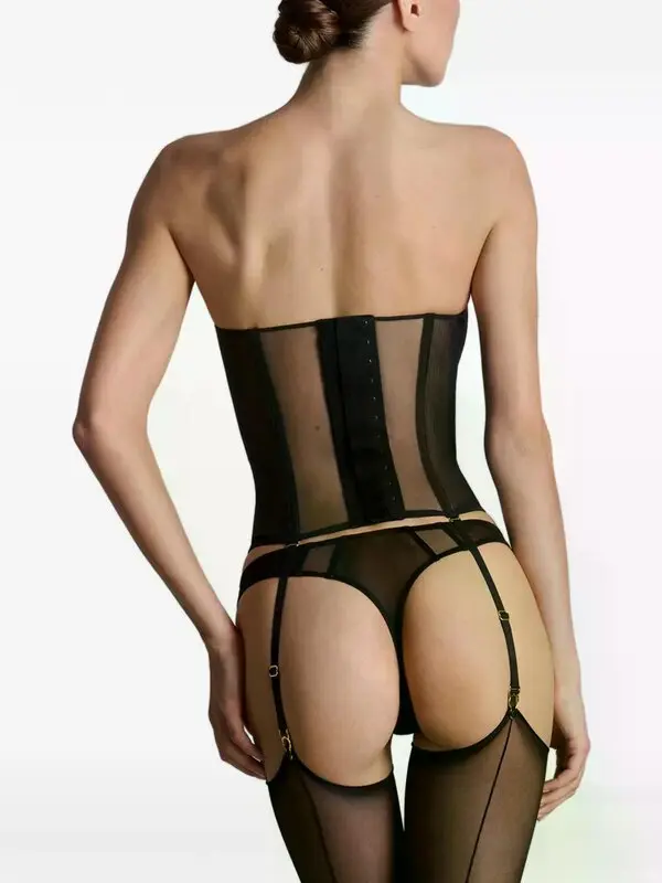 MAISON CLOSE L'amoureuse Porte-jarretelles Corset - Black