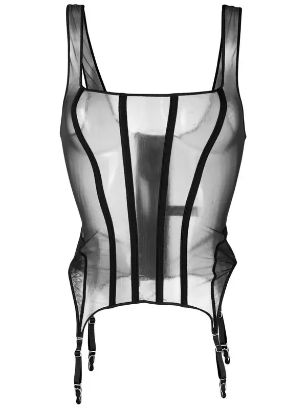 MAISON CLOSE L'amoureuse Combination Corset - Black