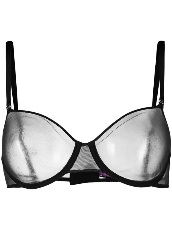 MAISON CLOSE L'amoureuse Balconette Bra - Black