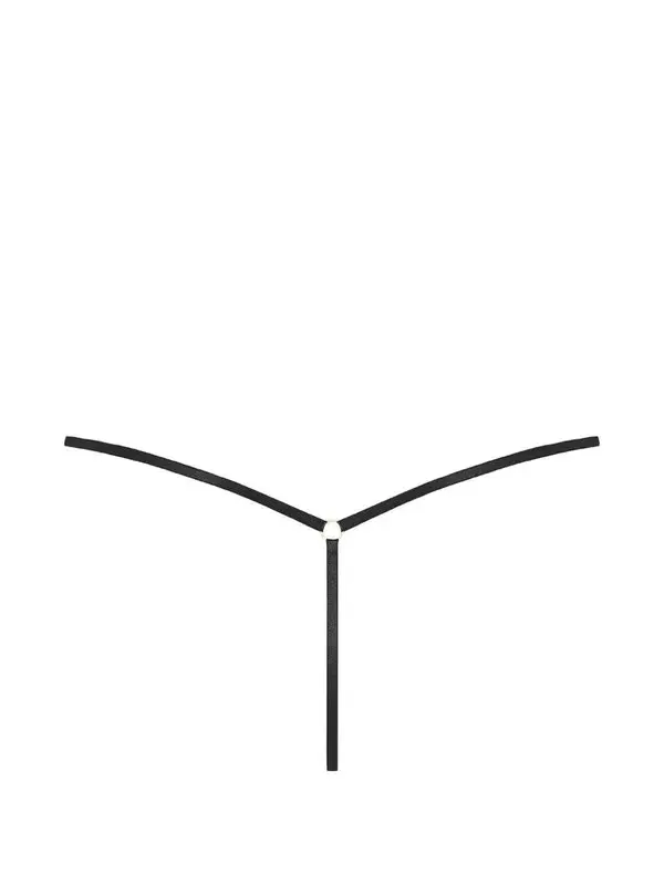 MAISON CLOSE L'amoureuse Micro String Thong - Black