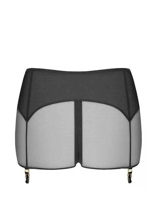 MAISON CLOSE L'amoureuse Sheer-mesh Shorty - Black