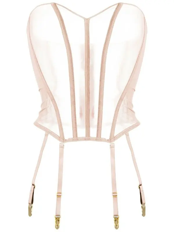 MAISON CLOSE L'amoureuse Porte-jarretelles Corset - Pink