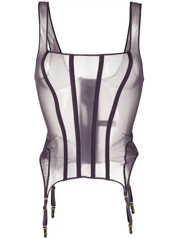 MAISON CLOSE L'amoureuse Combination Corset - Purple