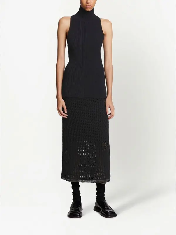 Proenza Schouler Micro-ribbed Sleeveless Tank Top