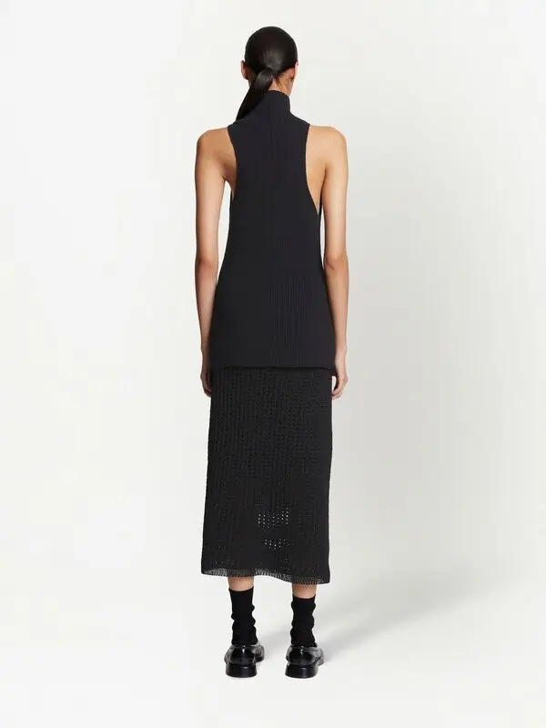 Proenza Schouler Micro-ribbed Sleeveless Tank Top