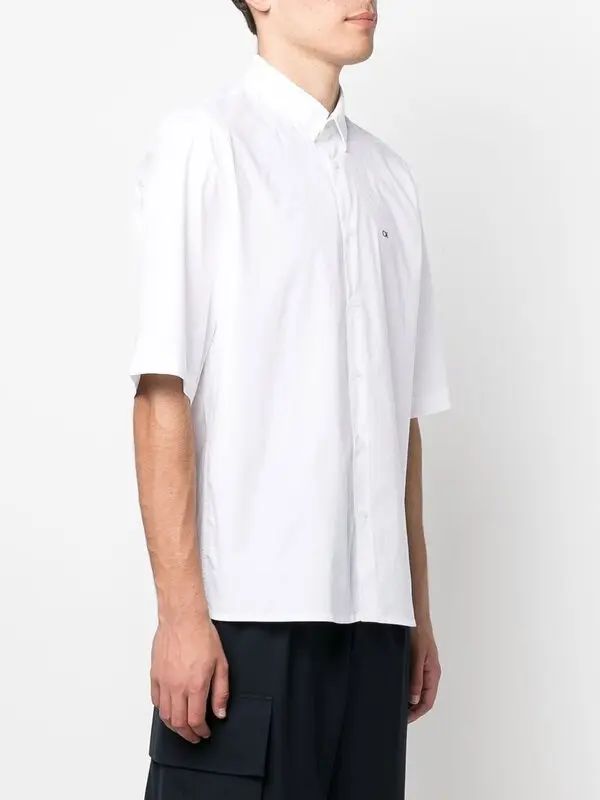 Calvin Klein Short-sleeve Stretch-cotton Shirt